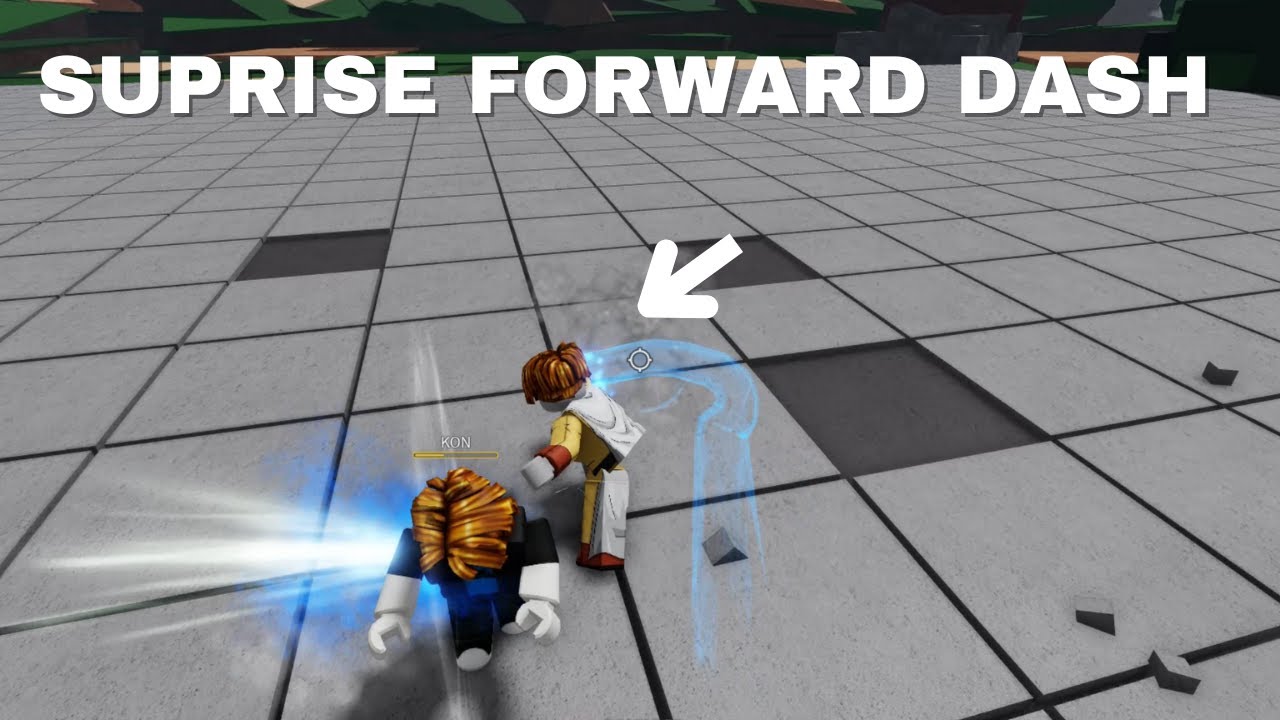 SUPRISING MY OPPONENT WITH FORWARD DASH (The Strongest Battlegrounds ...