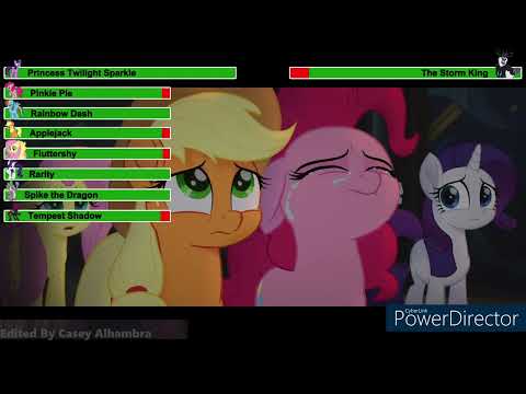 My Little Pony: The Movie (2017) Final Battle with healthbars 2/2