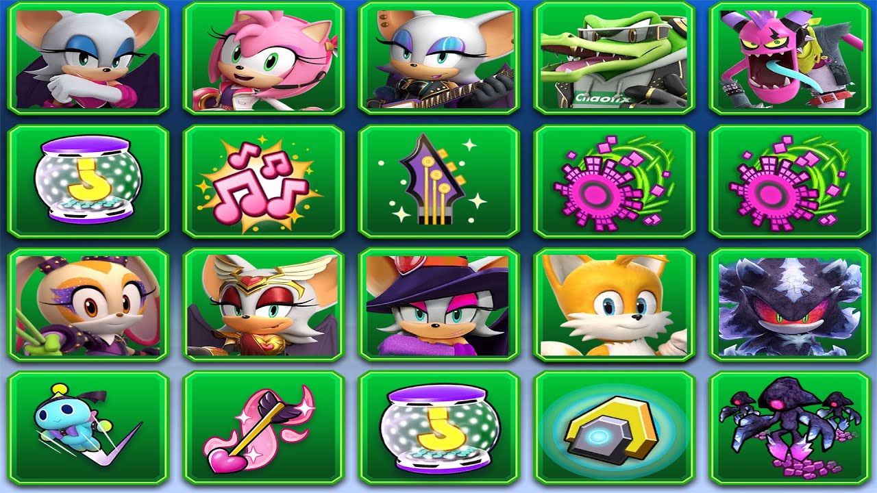 Sonic Forces Speed Battle - All Characters with Locking Powers ups ...