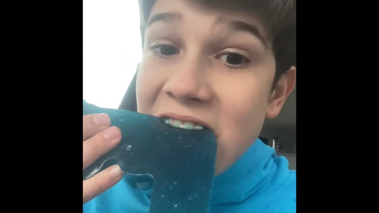 Rating a Giant Blue Raspberry Gummy Controller! - YouTube