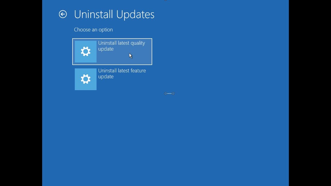How to Uninstall Windows 10 or Windows 11 Updates from Recovery ...