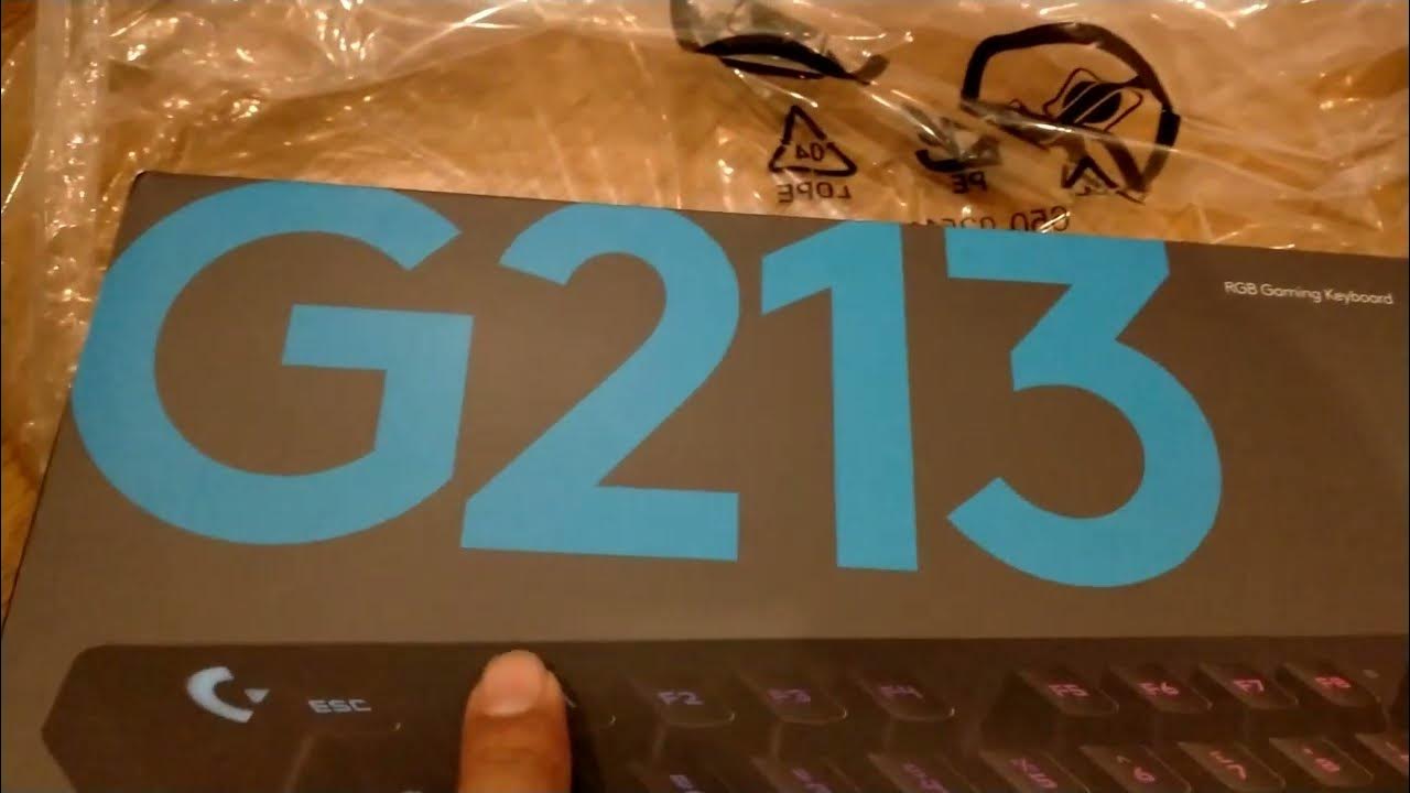 แกะกล่อง คีย์บอร์ทแสงสีตัวถูก Logitech G213 Gaming Keyboard Unbox 2023 - YouTube