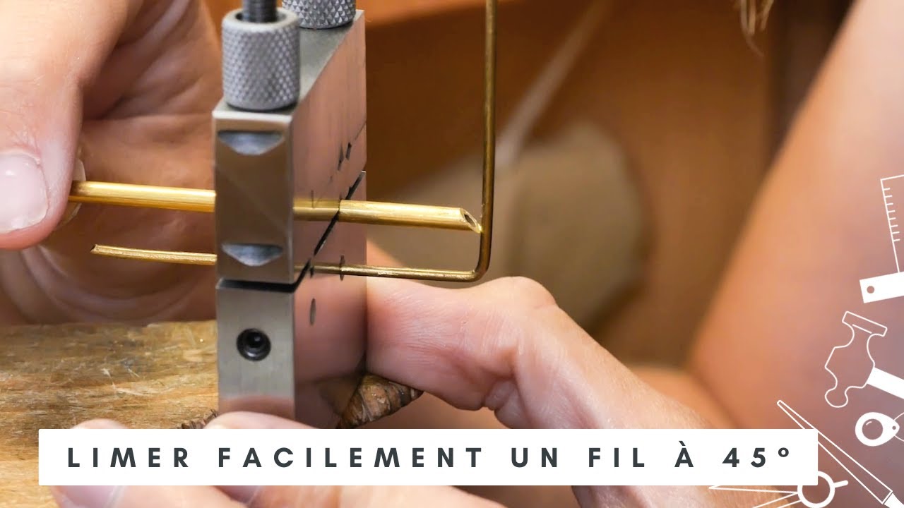 Comment limer facilement un fil à 45 ou 90° ? - YouTube
