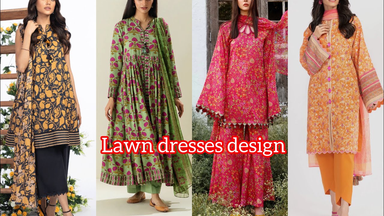 Summer lawn dresses design ideas || how to design lawn dresses || - YouTube