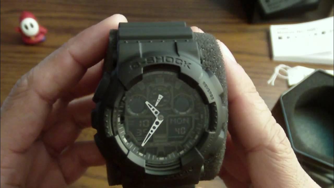 Casio G-Shock GA100-1A1 Initial thoughts - YouTube