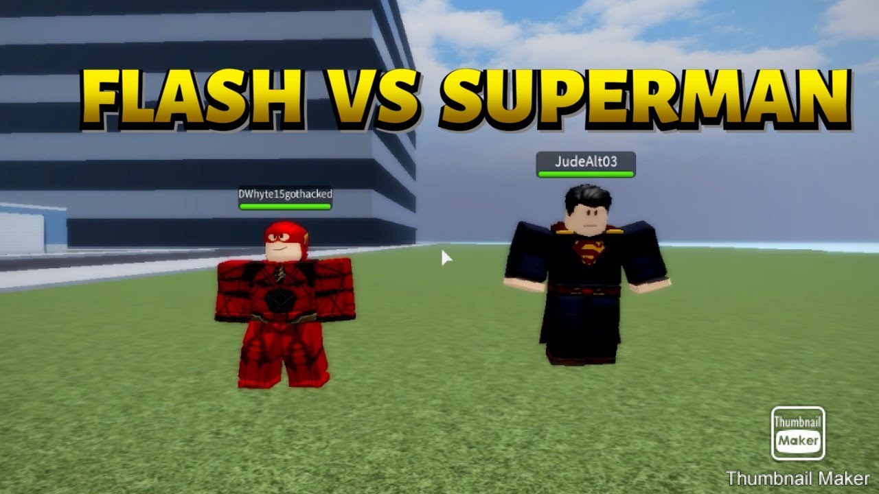 FLASH VS SUPERMAN, JUSTICE LEAGUE REENACTMENT ROBLOX ⚡️ - YouTube