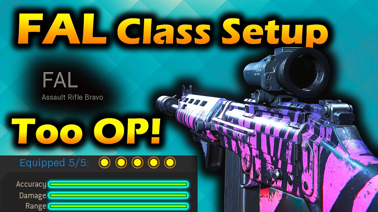 MAX DAMAGE FAL Class Setup COD Warzone Loadout (TOO OP) - YouTube