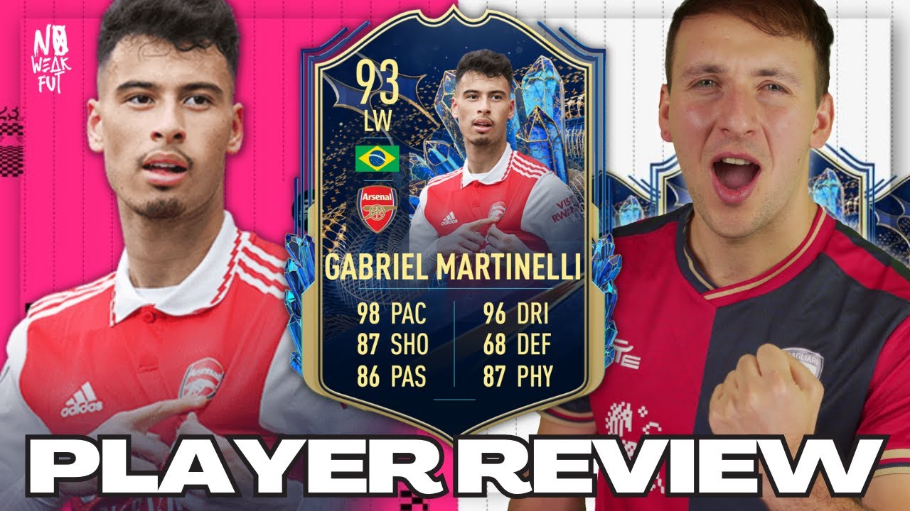 GABRIEL MARTINELLI TOTS PLAYER REVIEW [FIFA 23] - YouTube