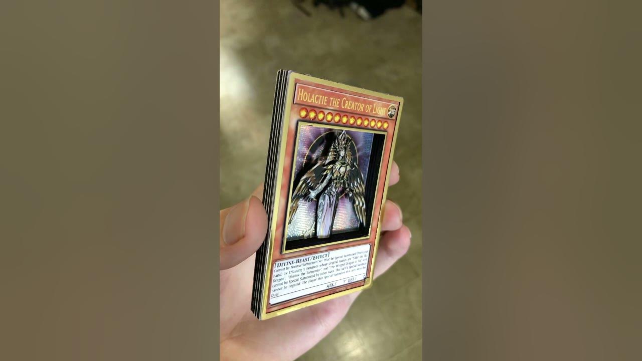 3d Holactie The Creator Of Light Yu Gi Oh Shadowbox Card Shorts