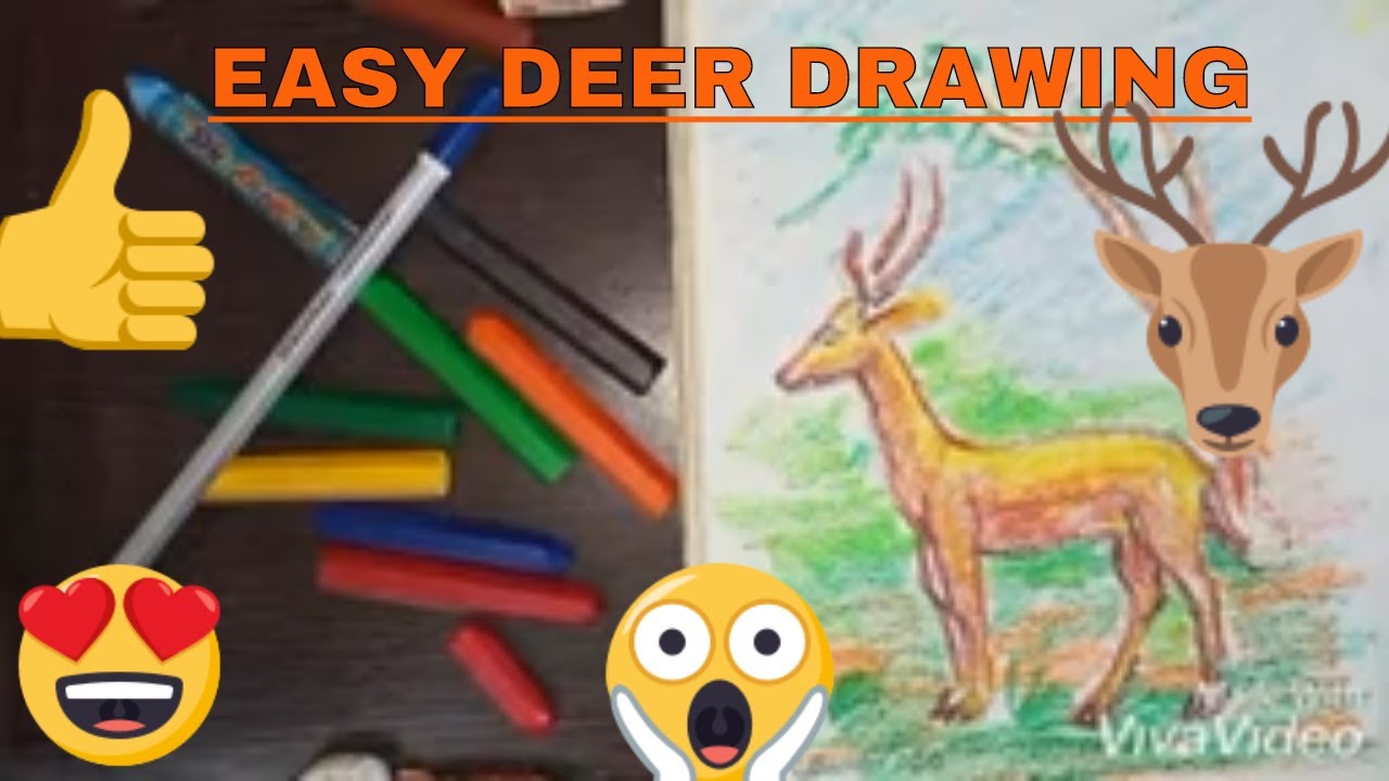 Drawing deer step by step | how to draw deer | drawing tutorial - YouTube
