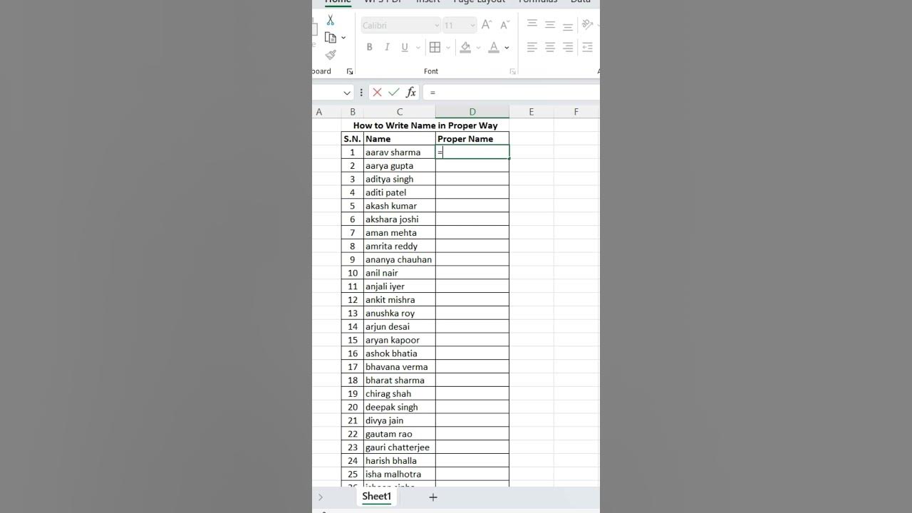 Advanced PROPER Function in Excel | #excel #exceltips #exceltutorial #shorts #msexcel #exceltech ...