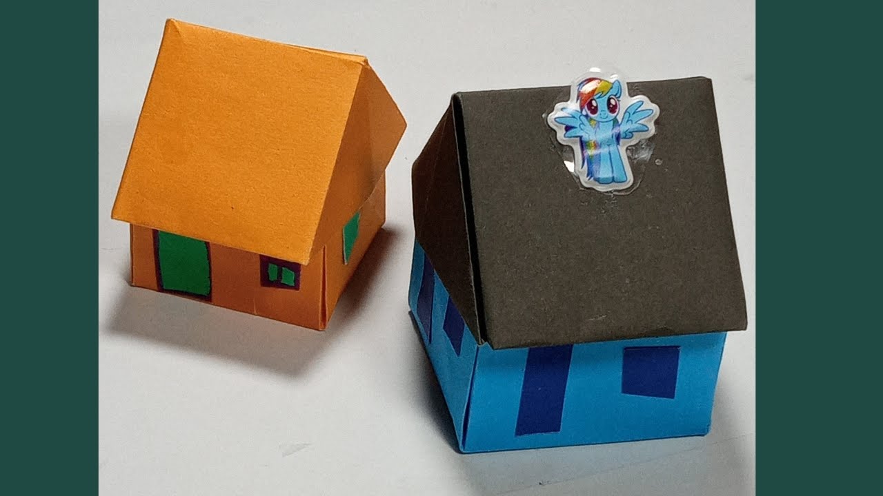 Lovely Paper HOME Craft - Mini Paper House - YouTube