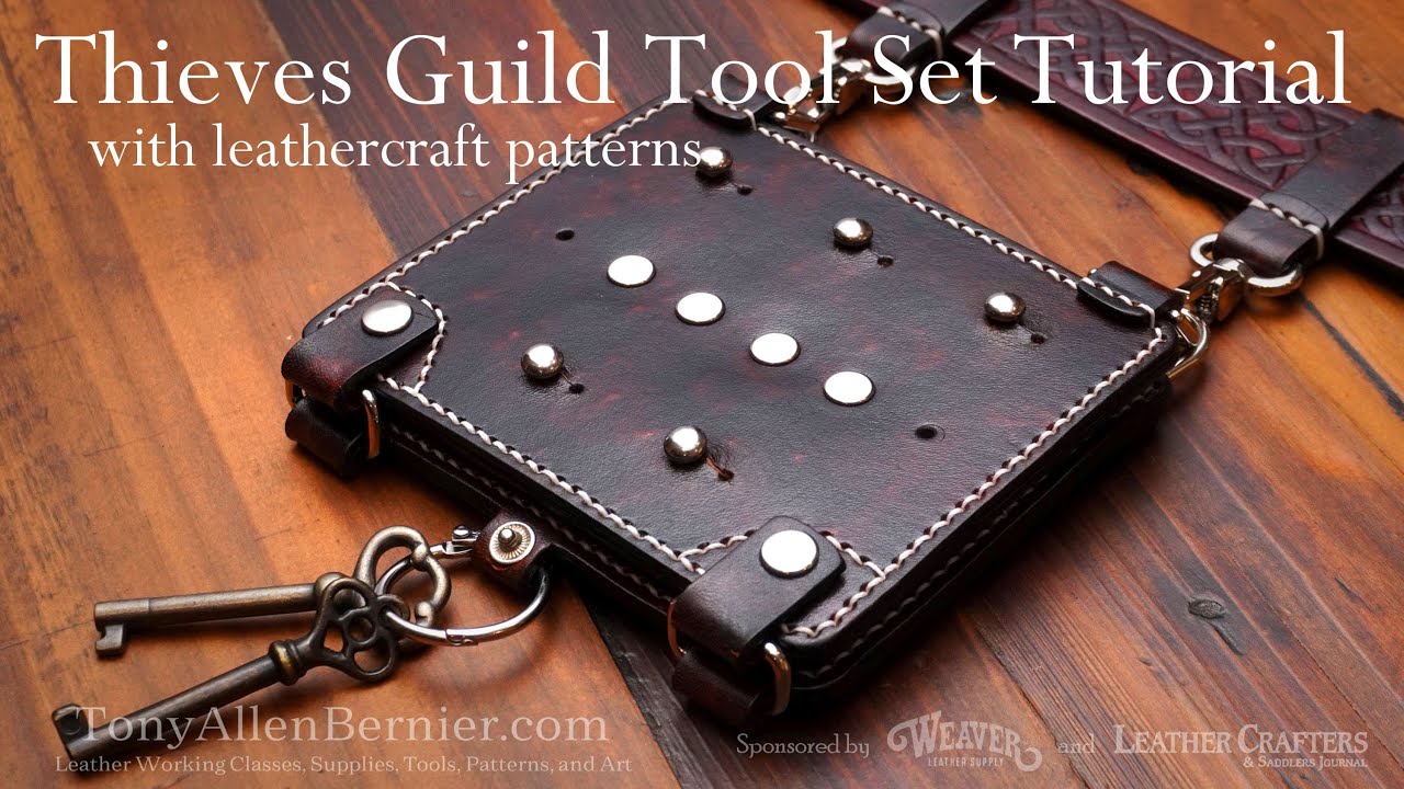Make a Leather Thieves tool Kit Lock Pick Case with DIY Patterns. Larp Cosplay Ren Fair patterns