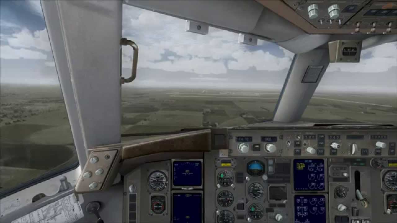 Cockpit United 757-200 landing at Denver - YouTube