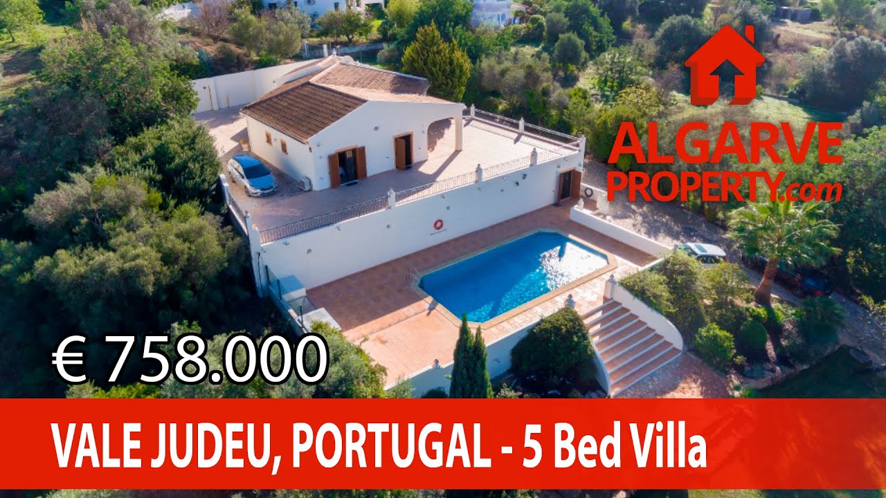 Charming 4+1 bedroom villa in Vale Judeu, Algarve. - YouTube
