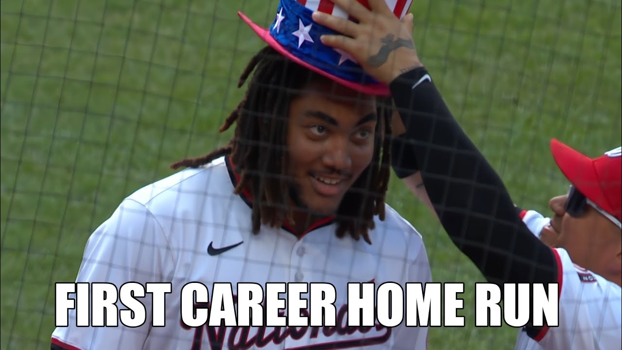 James Wood Hits His First Career MLB Home Run, then Adds a 2-Run Double ...