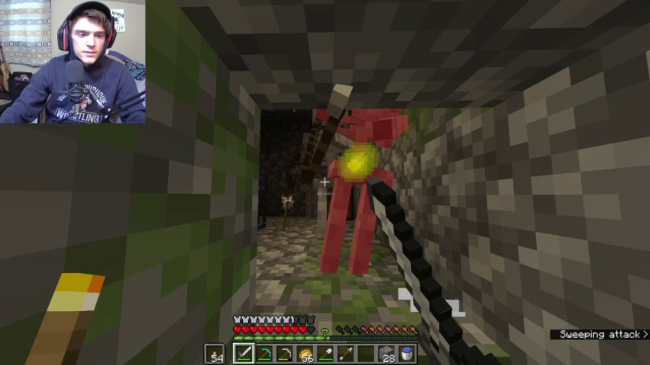 Minecraft Walkthrough Ep9 (Chicken Farm and Skeleton Spawner) - YouTube