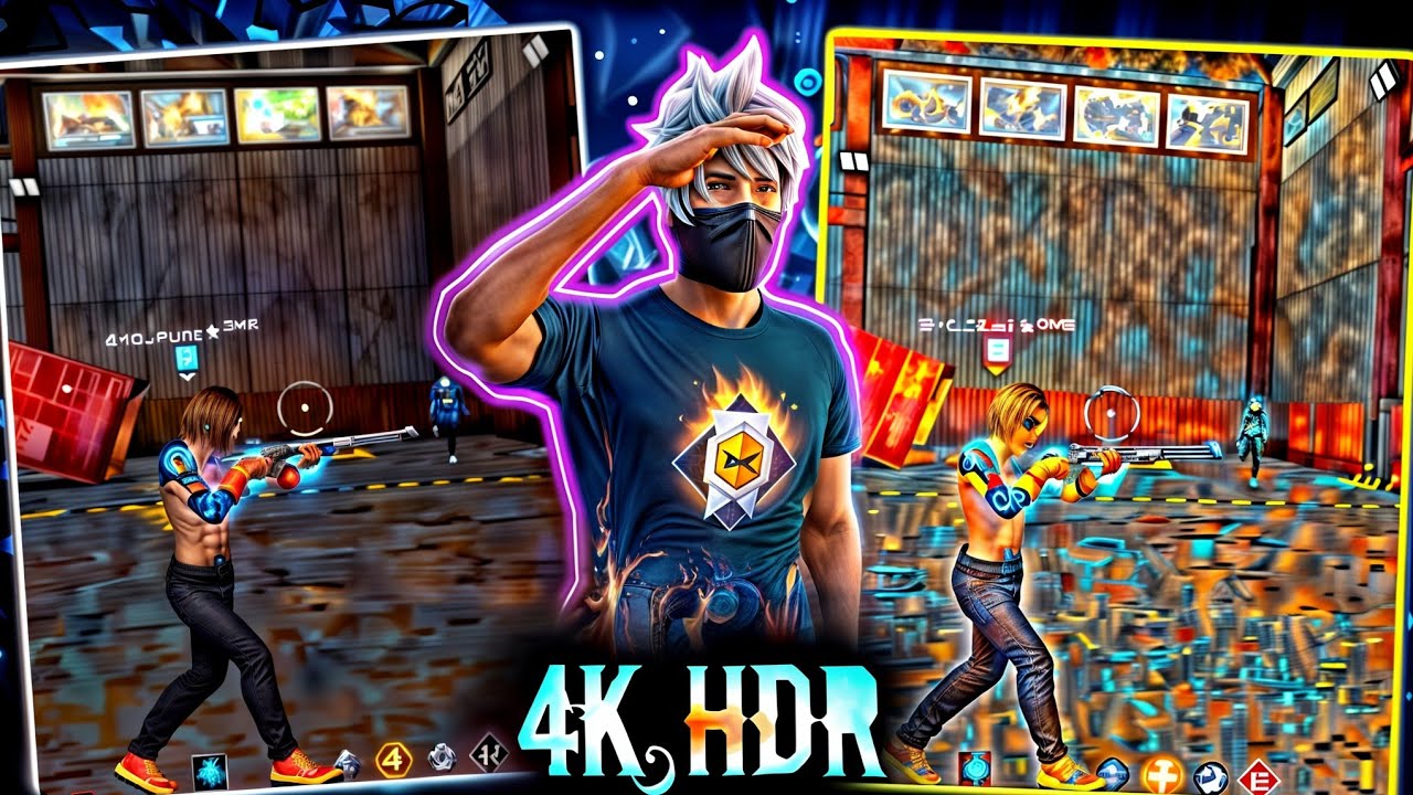 5K Special/ff 4k HDR video quality tutorial,free fire video quality ...