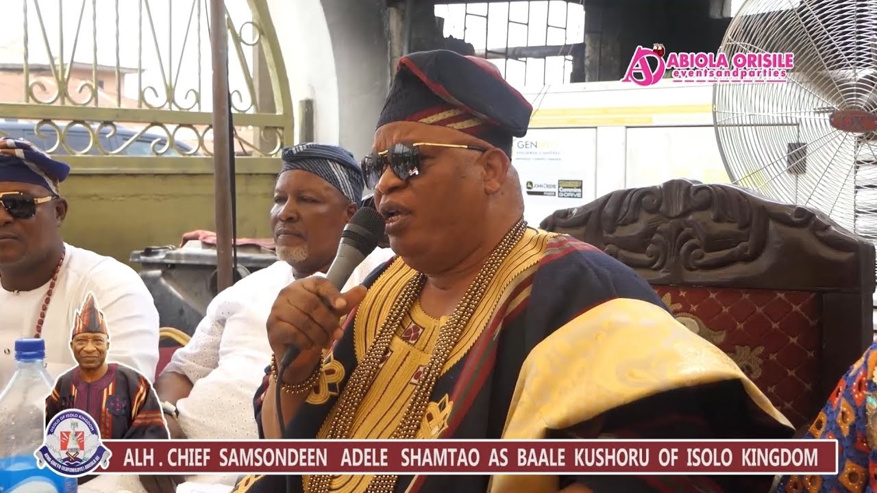 Hear What Oba Kabiru Agbabiaka Osolo of Isolo Lagos said to the New ...