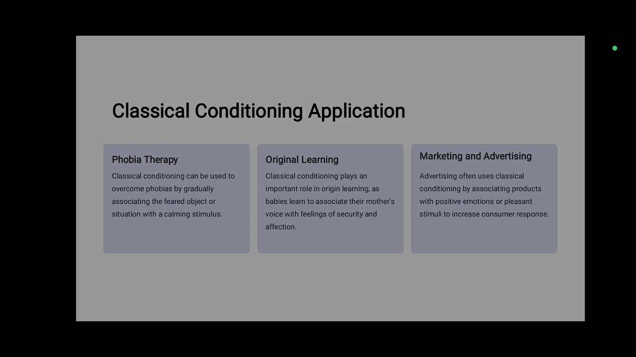 Pavlov developed the concept of classical conditioning, - YouTube