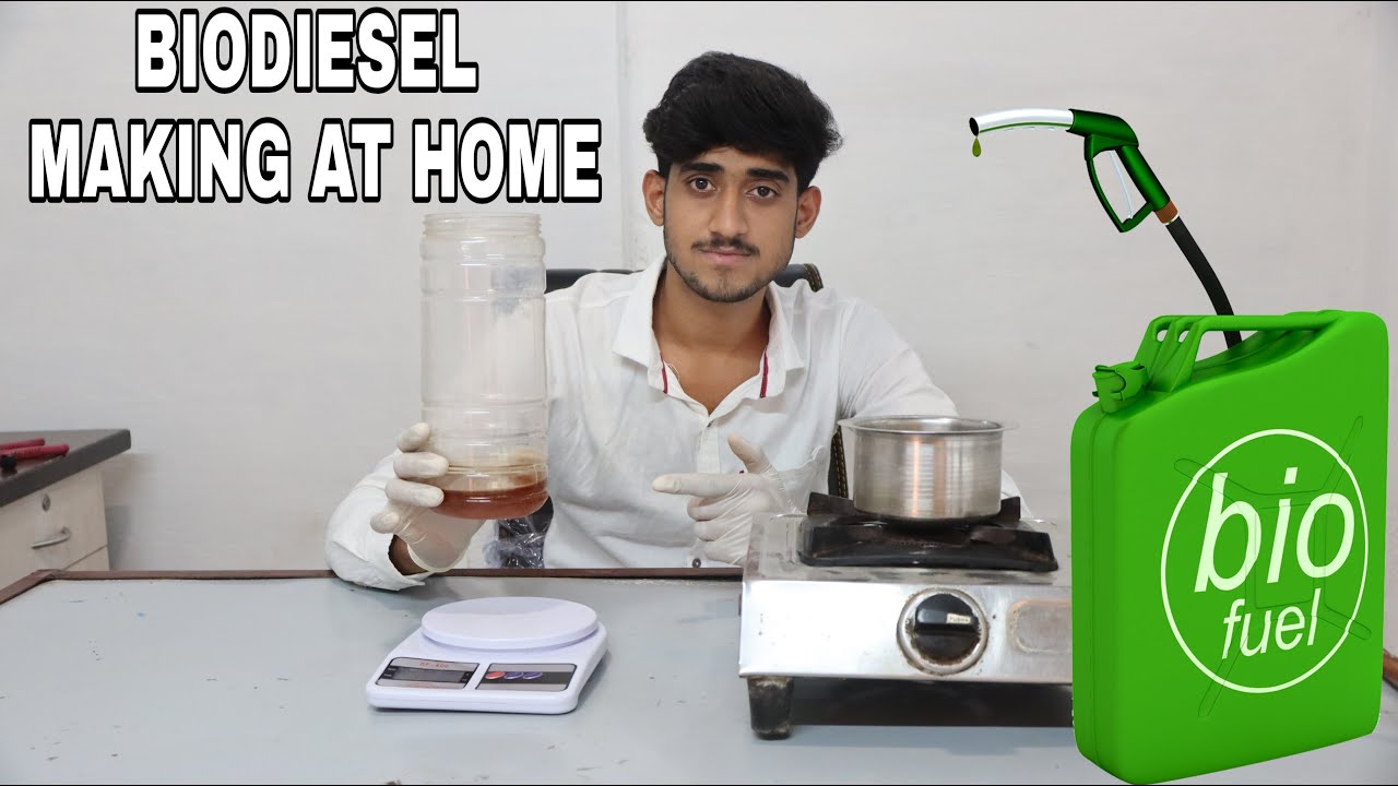 biodiesel making at home बायोडीजल सरल तरीके से बनाएं - YouTube