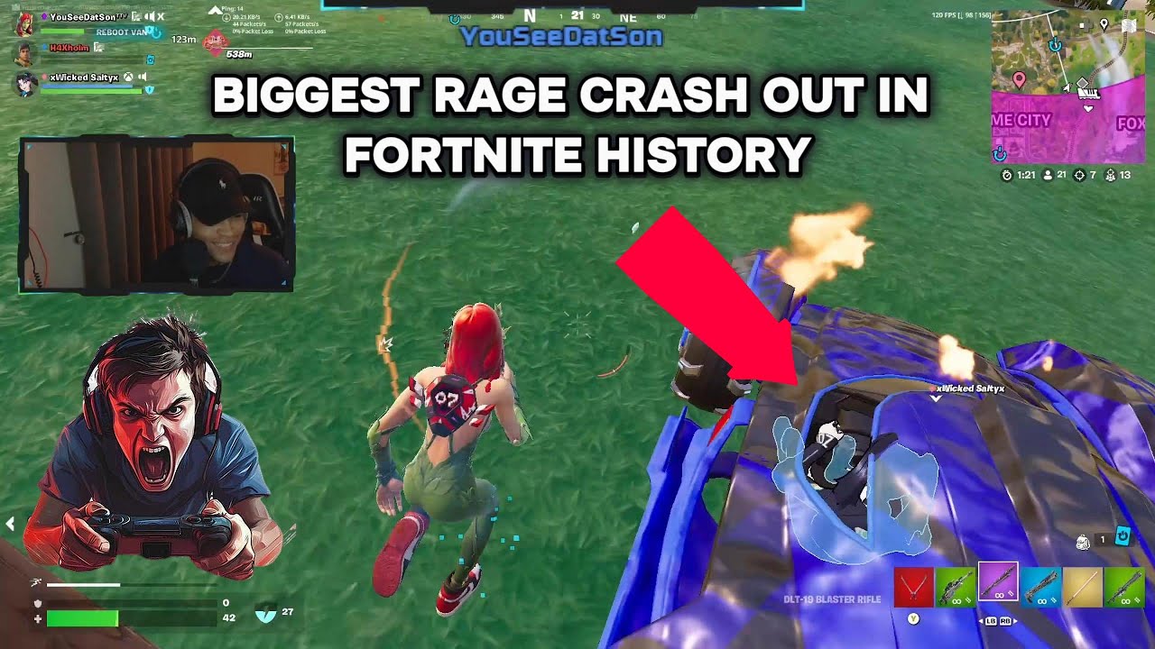 Biggest Rage Crash Out In Fortnite History 🤣😭 - YouTube