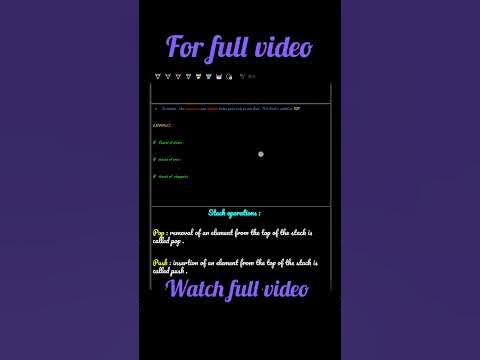Stacks in 1 minute | class 12 Data Structure | computer science|python #viral#python# ...
