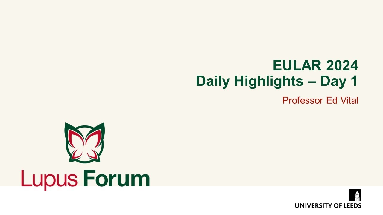 EULAR 2024 Highlights: Day 1 - YouTube