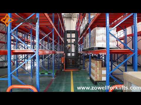 magnetic guidance VNA forklifts - YouTube