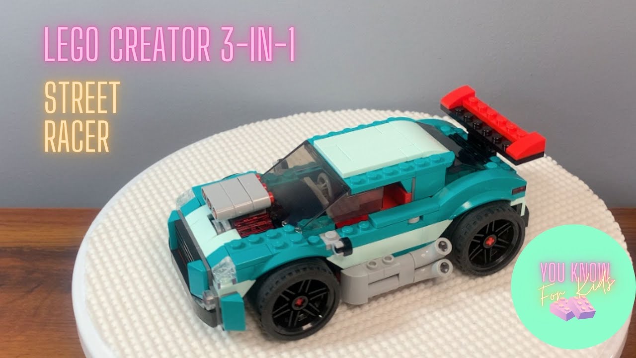 LEGO Creator Street Racer 3-in-1 Part 1 Timelapse - YouTube