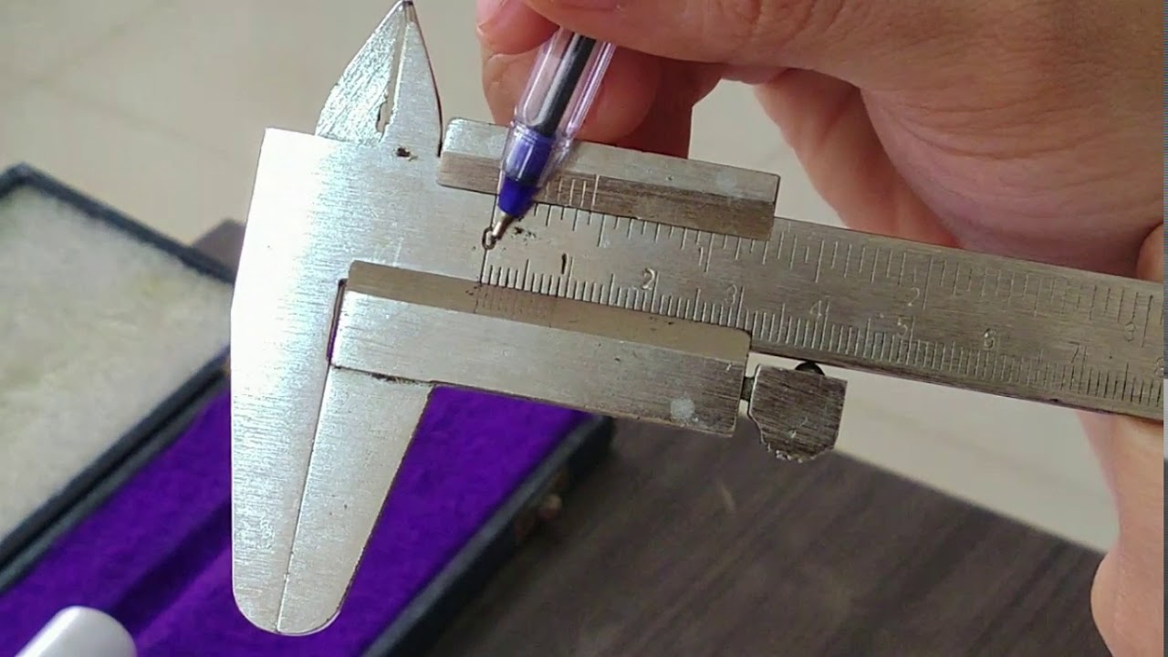 PUC 1st year (Physics experiment no. 4)-vernier calipers- I - YouTube