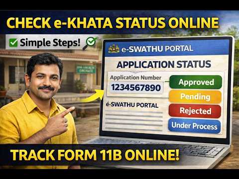 How to Check Panchayat e-Khata Status Online | e-Swathu Form 11B Karnataka Guide #ekhata#eswathu