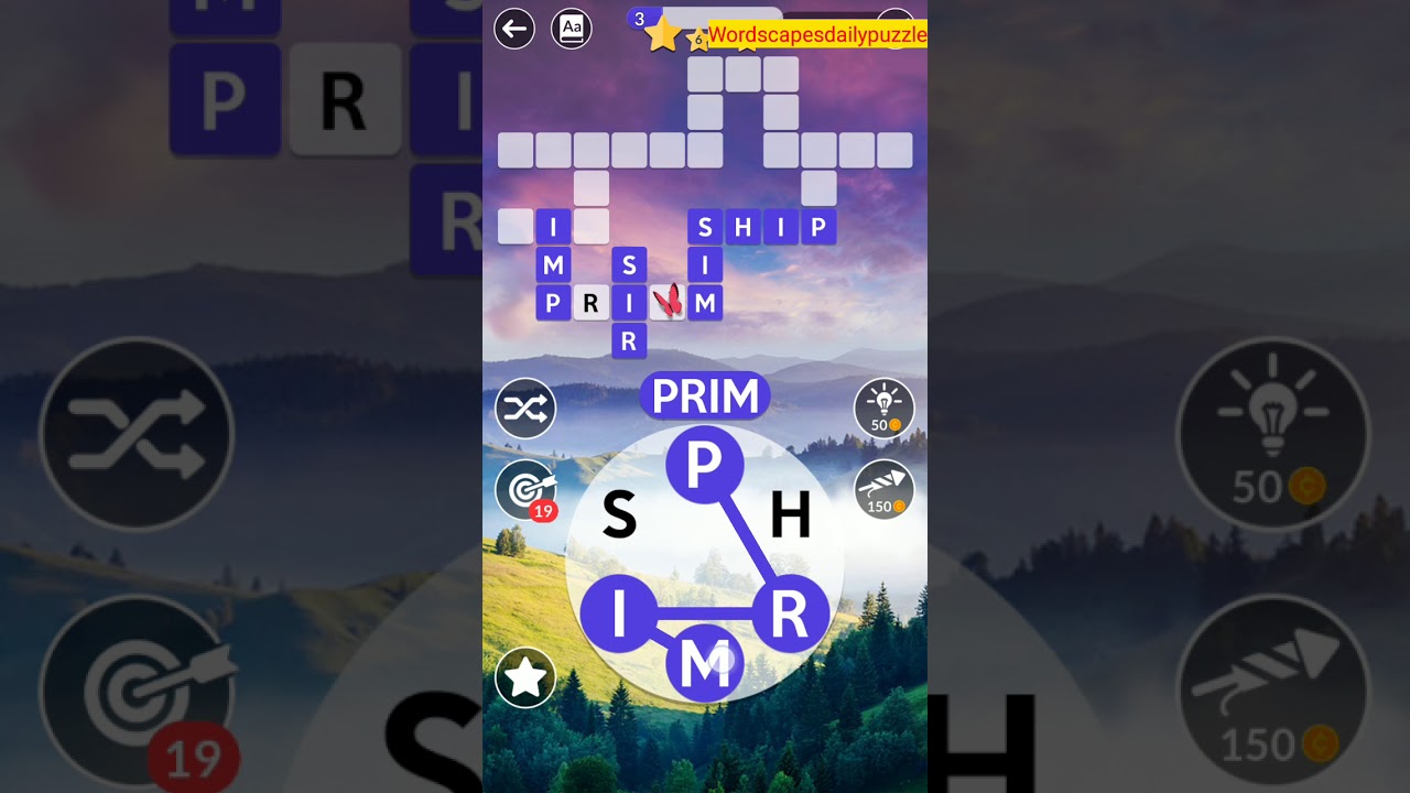 Wordscapes Daily Puzzle March 29 2020 Answers - YouTube