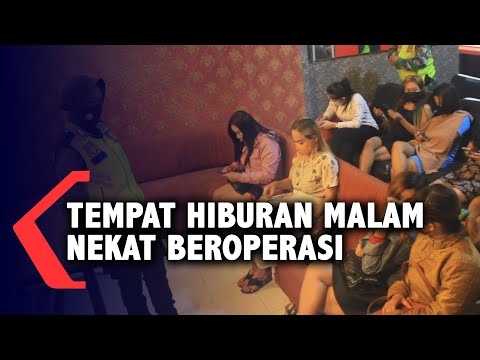 Petugas Gabungan Razia Cafe Dan Tempat Hiburan Malam