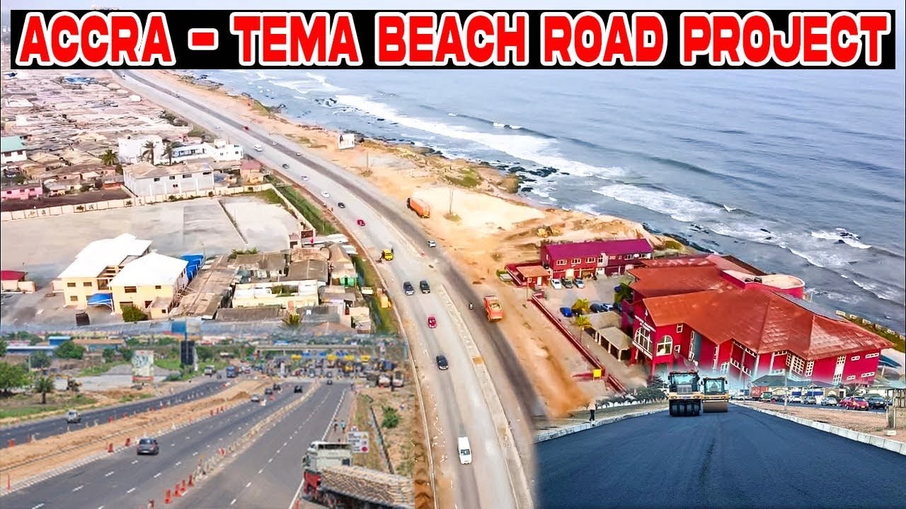 Accra to Tema Beach Road Project – The New Coastal Transformation - YouTube