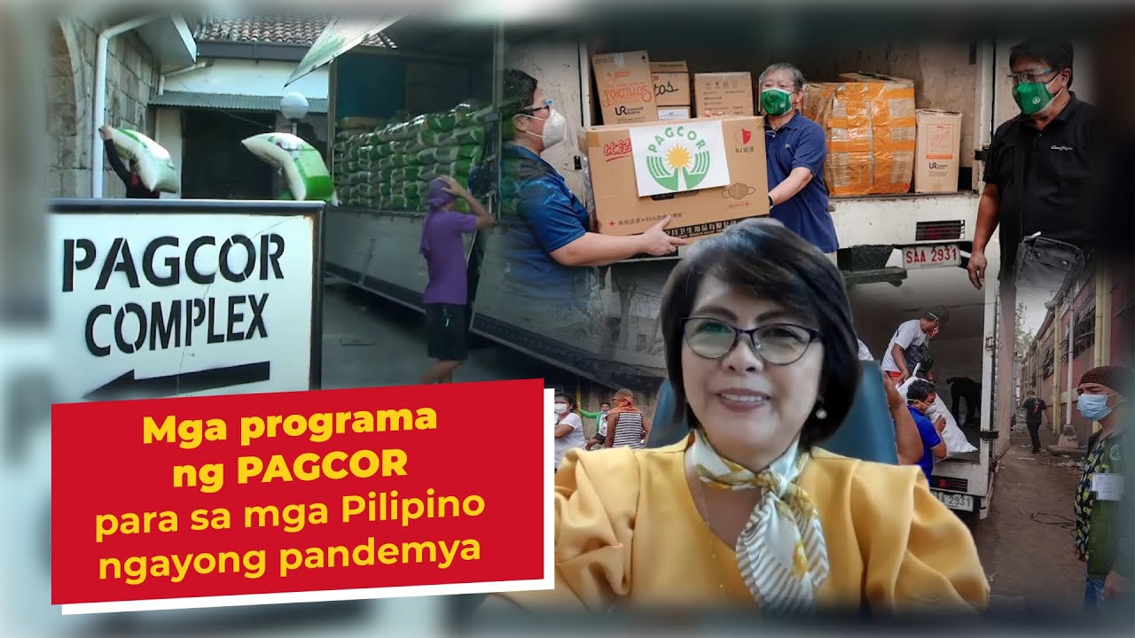Mga programa ng PAGCOR para sa mga Pilipino ngayong pandemya - YouTube