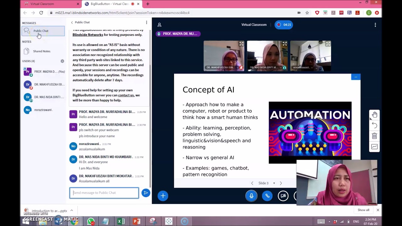 PutraBLAST V3 Tutorial BigBlueButton - YouTube