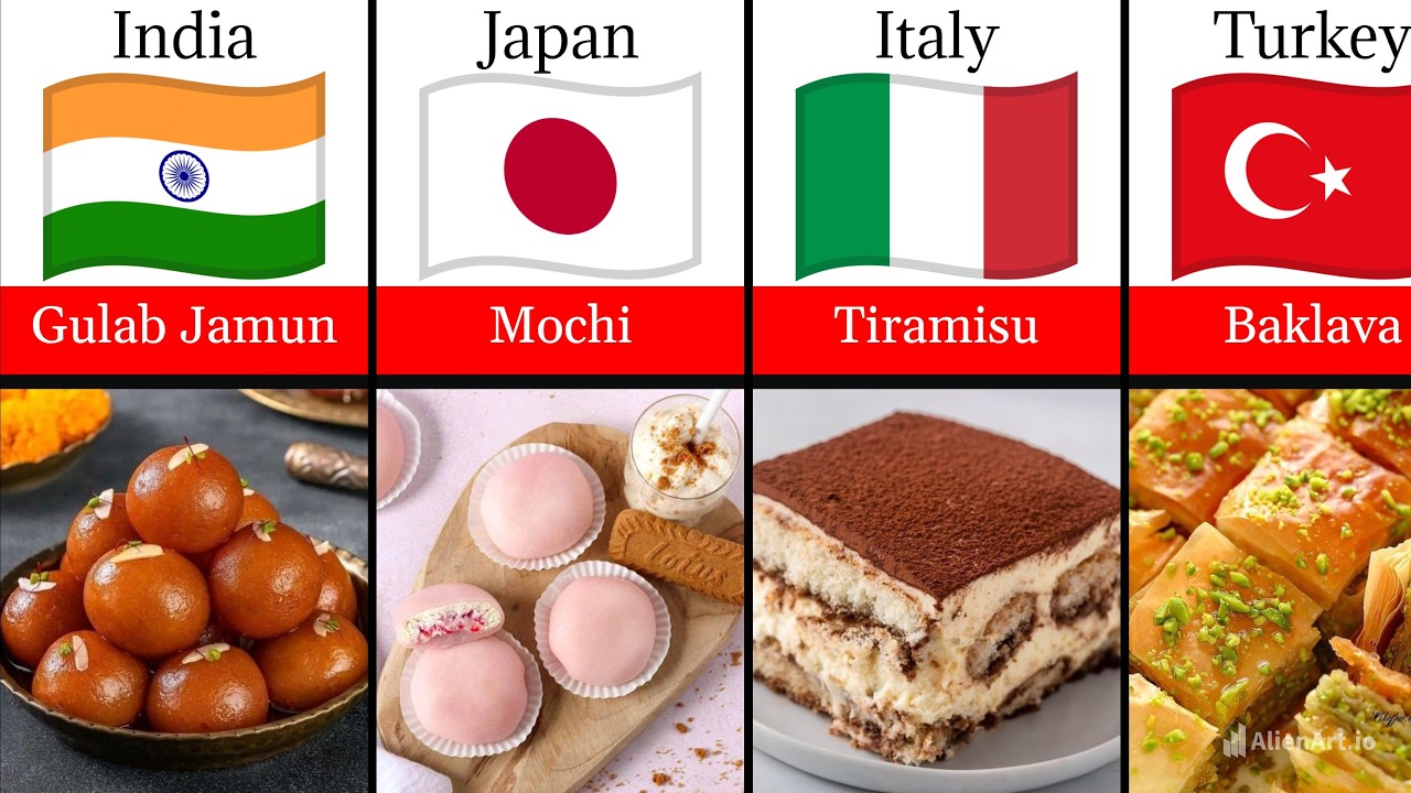 Traditional Sweets From Different Countries | Sweet Dish - YouTube
