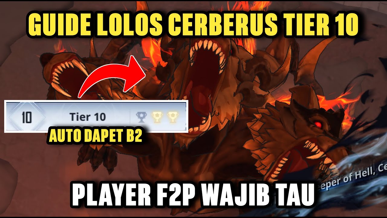 Guide Lolos Cerberus Tier 10 Untuk F2P - Solo Leveling: Arise - YouTube