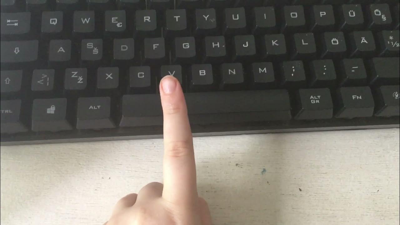 How to press the spacebar. - YouTube
