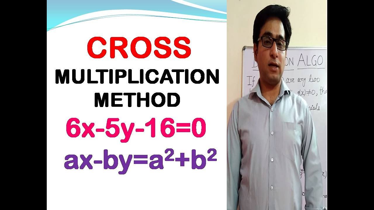 Cross Multiplication Method Linear Equations In Two Variables Cross Multiplication Method Linear Equations In Two Variables