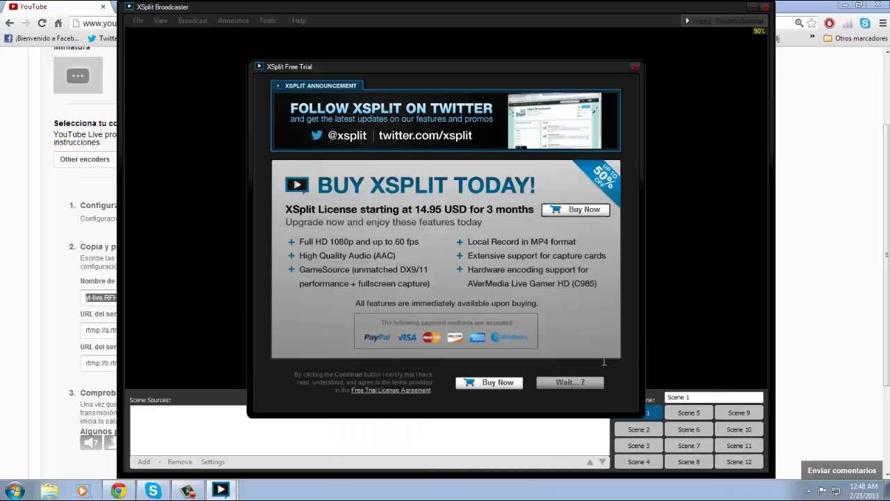 Como usar y emitir en YouTube con el XSplit (Vídeo para Partners) - YouTube