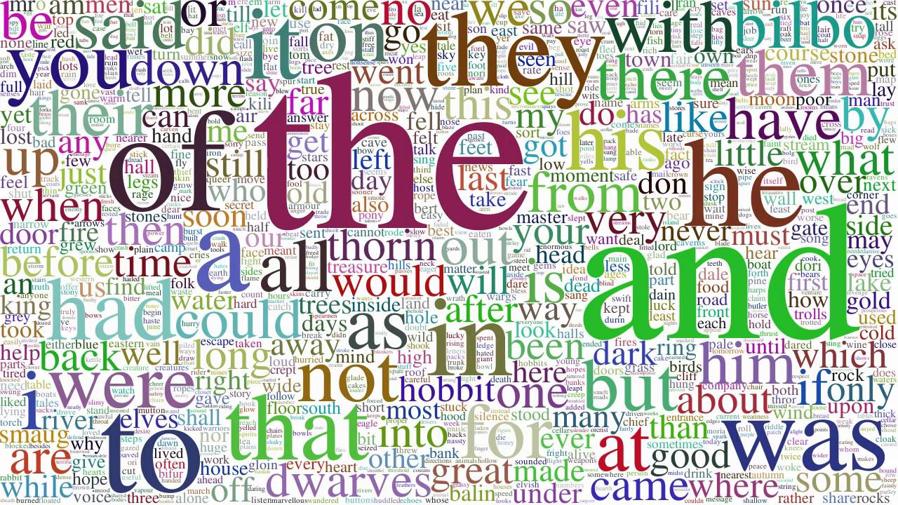 2010_01_02: Graphical representation of words frequency / The Hobbit ...