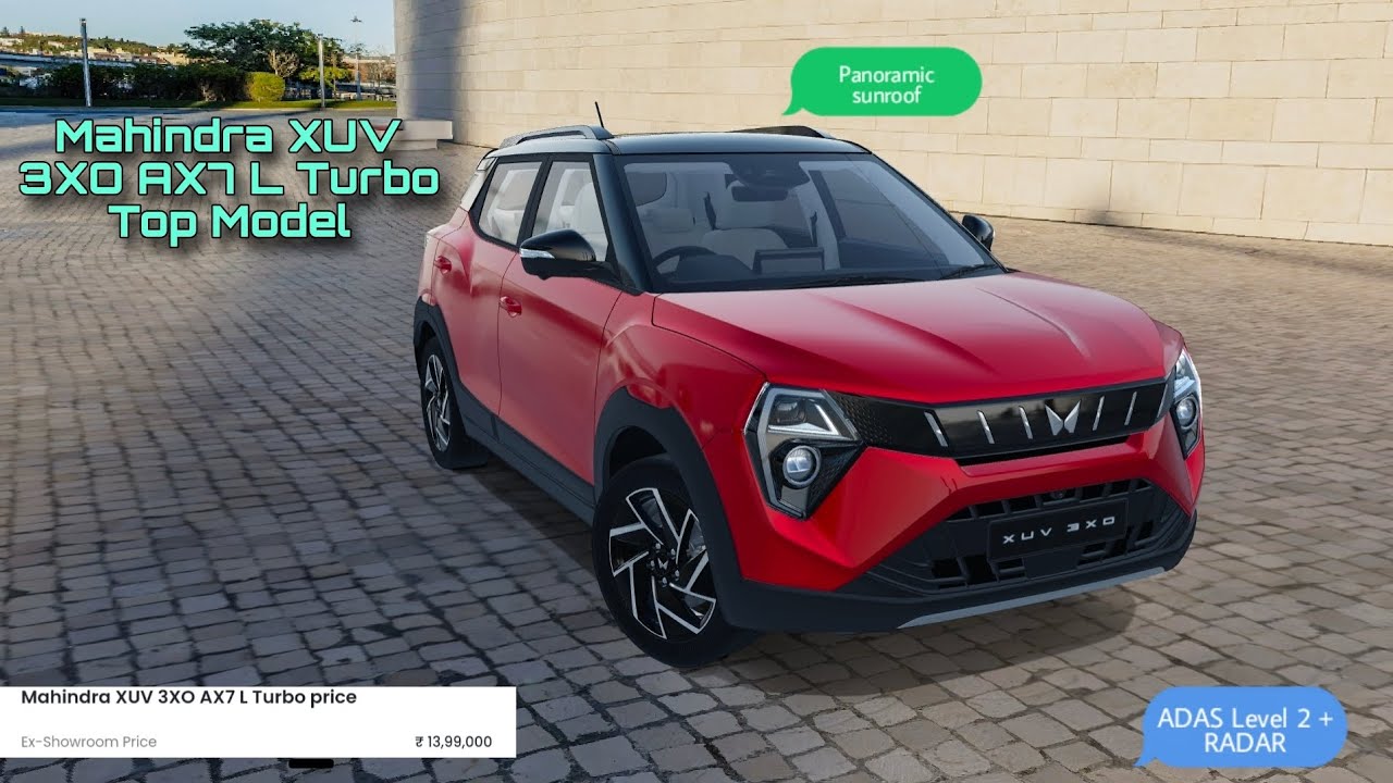 Mahindra XUV 3XO AX7 L Model / Variant fully Details Specs & Pricing ...