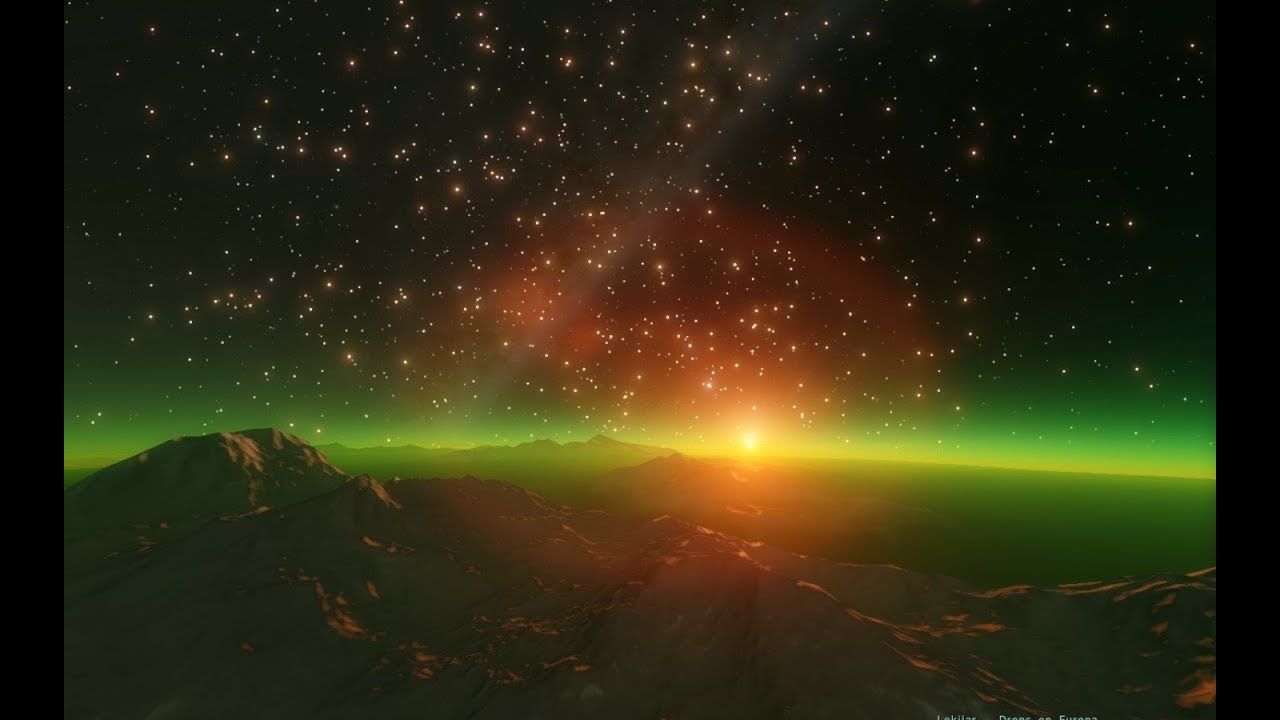 Alien Sunrise: a SpaceEngine render - YouTube