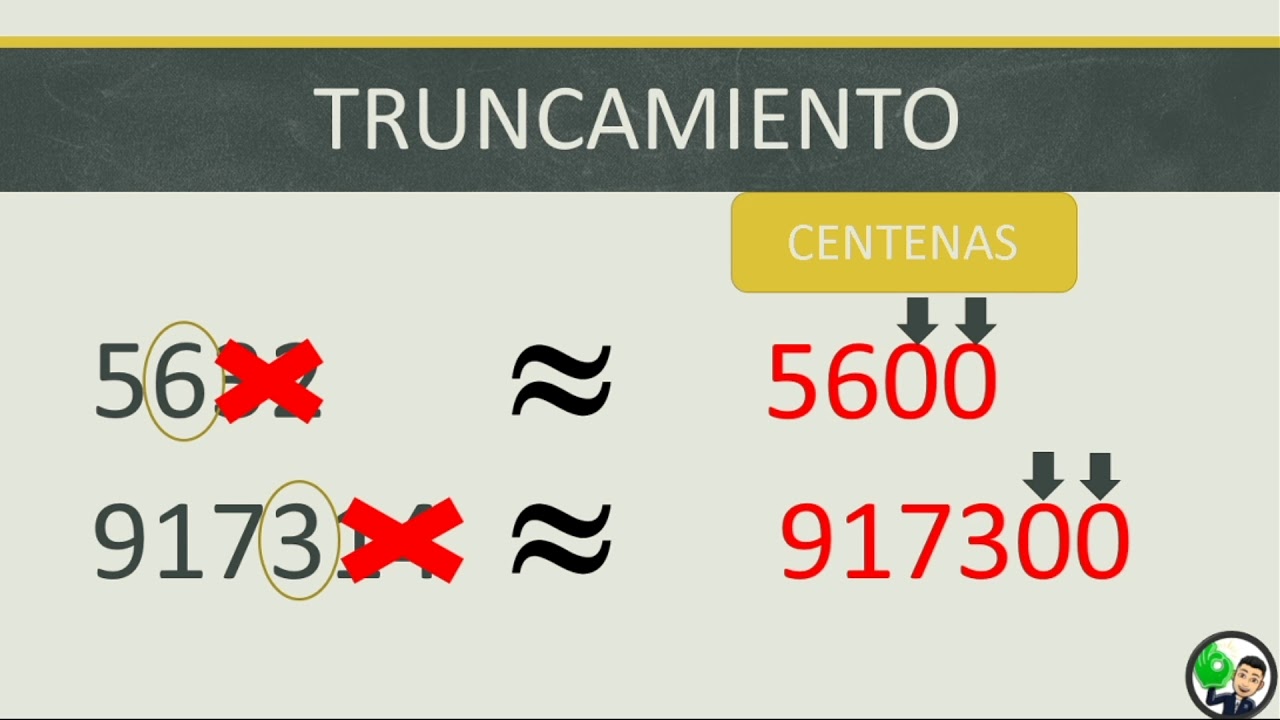 TRUNCAMIENTO Y REDONDEO (DRGTEACHER) - YouTube