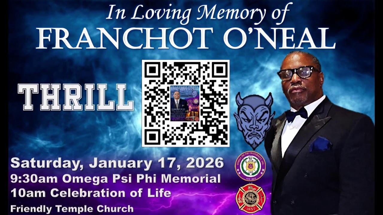 Celebration of Life of Franchot O'Neal | January 17, 2026 - YouTube