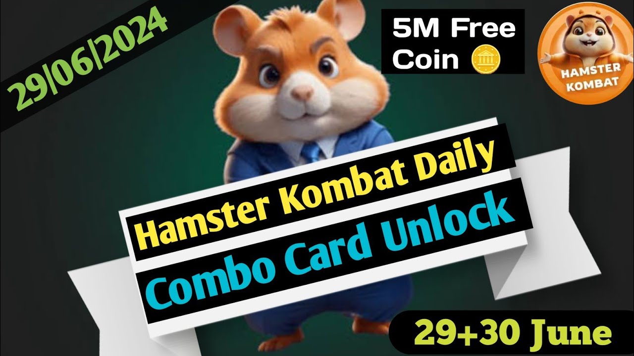 Daily Combo Card Unlock | 29+30 June | Hamster Kombat Daily Combo Card ...