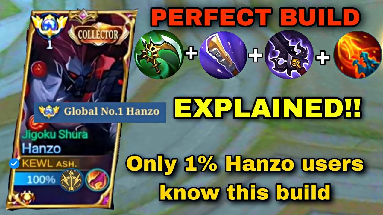 OP DAMAGE!! 😱 HANZO FULL SPEED NEW COMBO BUILD AND EMBLEM ( must try ...