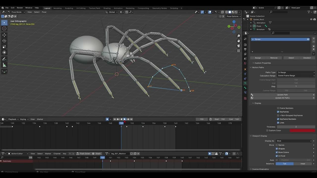 Motion Path Blender 002 Create Motion Path - YouTube